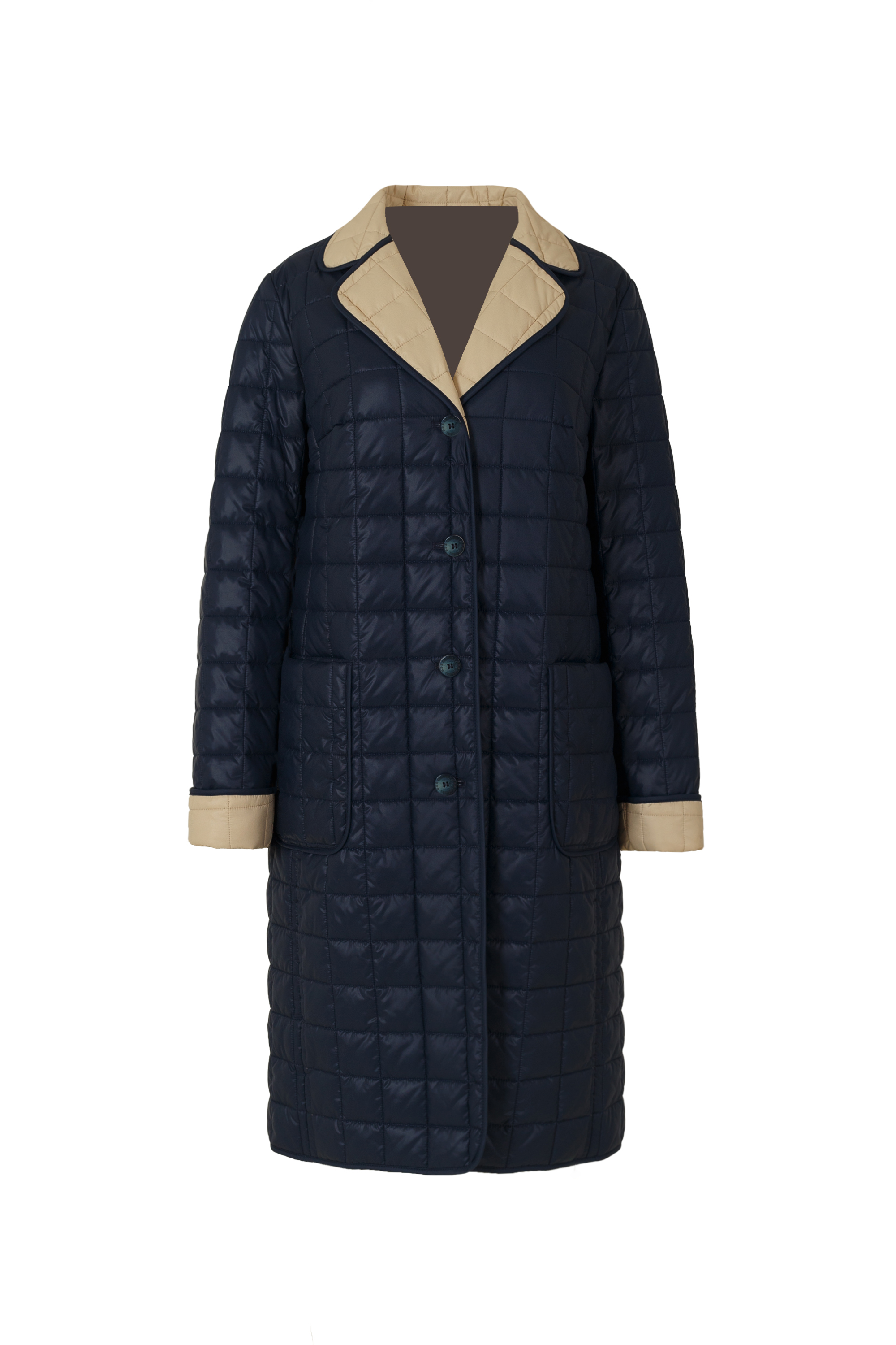 Пальто женское плащевое утепленное 5-11635-2 купить в интернет-магазине Elema